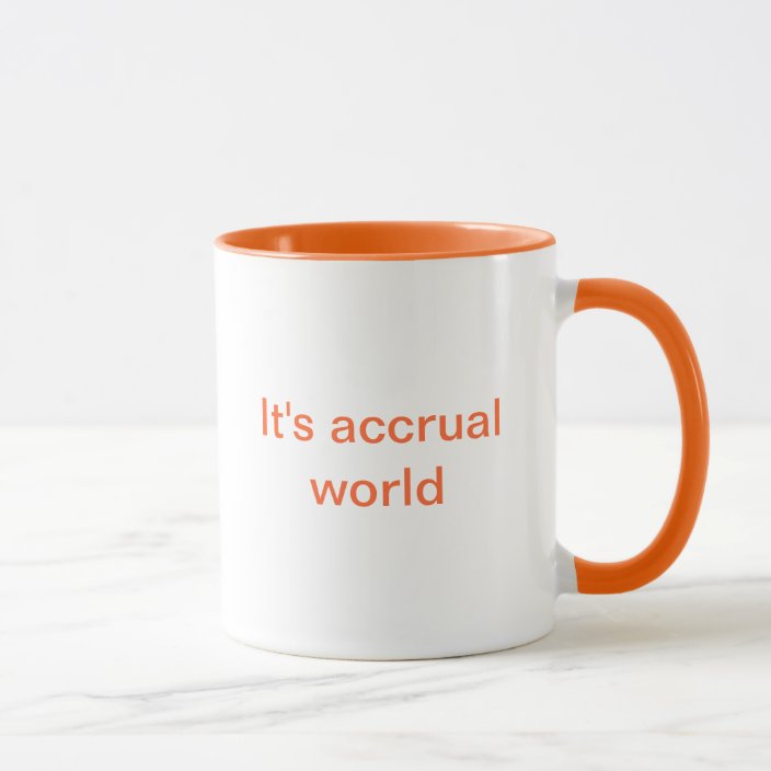 Orange accounting mug | Zazzle.com