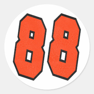 79+ Number 88 Stickers and Number 88 Sticker Designs | Zazzle