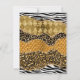 Orange and Gold Wild Jungle Glitter Agate Wedding RSVP Card | Zazzle