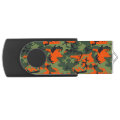 Orange and Green Camouflage, Military, Army Flash Drive | Zazzle