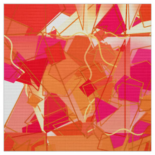 Orange And Pink Fabric | Zazzle