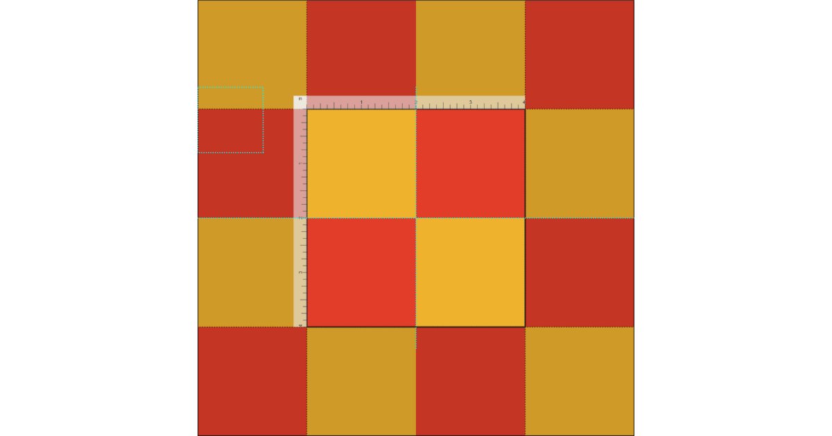 Orange and yellow checkerboard pattern fabric | Zazzle
