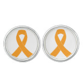 Orange Awareness Ribbon - Leukemia, MS Cufflinks | Zazzle