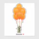 Orange Balloons Sticker | Zazzle