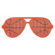 Orange Basketball Aviator Party Shades Sunglasses | Zazzle