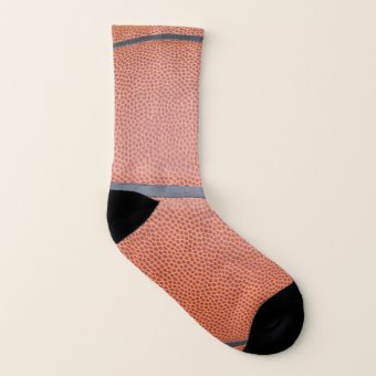 Orange Basketball Player Number Socks | Zazzle