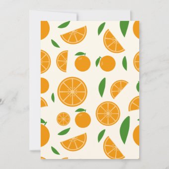 Orange Birthday Invitation | Zazzle