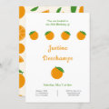 Orange Birthday Invitation | Zazzle