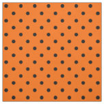 Orange Polka Dots Fabric | Zazzle