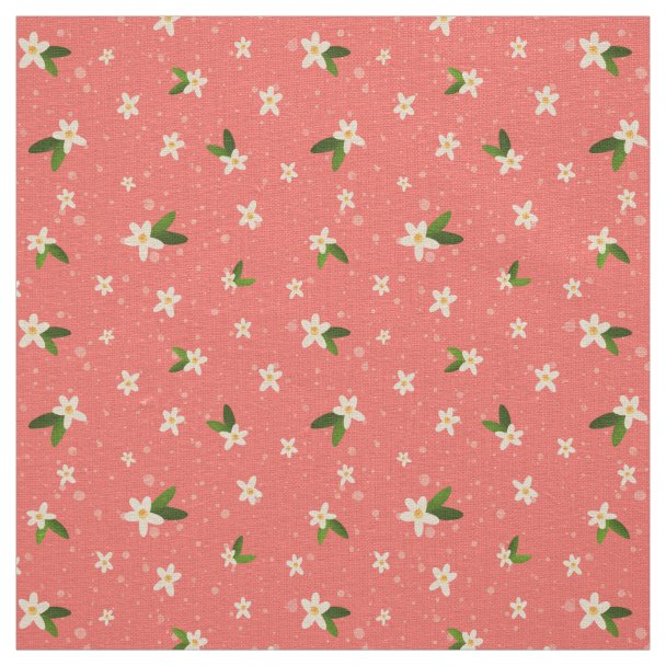 citrus orange slices pattern fabric | Zazzle