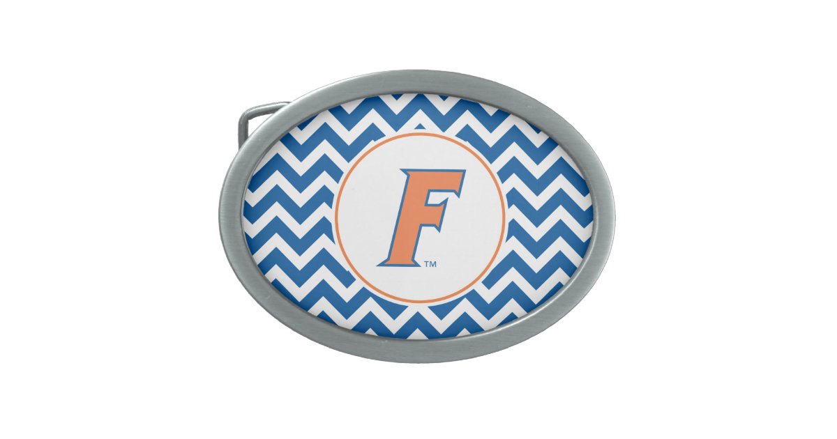 Orange & Blue Florida F Logo Belt Buckle | Zazzle