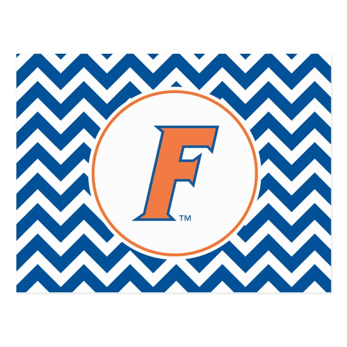 Orange & Blue Florida F Logo Postcard | Zazzle.com