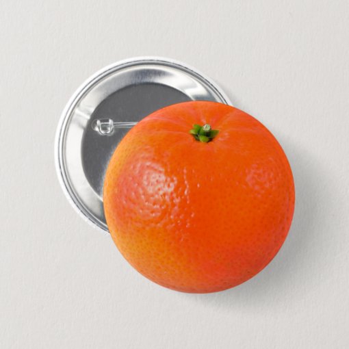 Orange Button | Zazzle