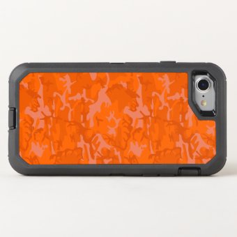 Orange Camo Otterbox iPhone Case | Zazzle