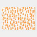 Orange Cat Wrapping Paper Sheets | Zazzle