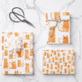 Orange Cat Wrapping Paper Sheets | Zazzle
