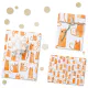 Orange Cat Wrapping Paper Sheets | Zazzle