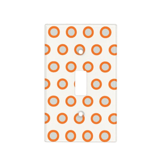 Orange Circle Dot Retro Design Light Switch Cover | Zazzle.com