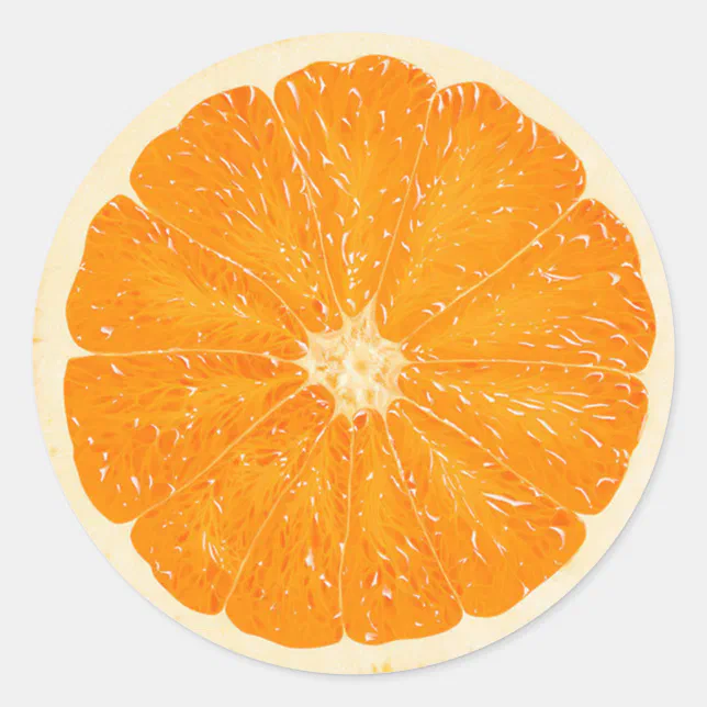 Orange citrus sticker | Zazzle