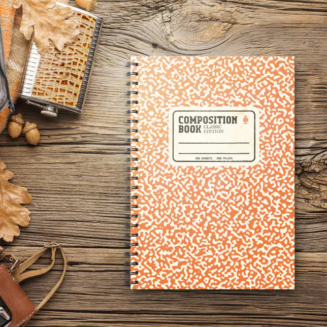 Orange Composition Notebook | Zazzle