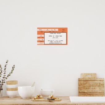 orange concert ticket poster | Zazzle