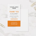 Orange Custom Promo Code Discount Card | Zazzle