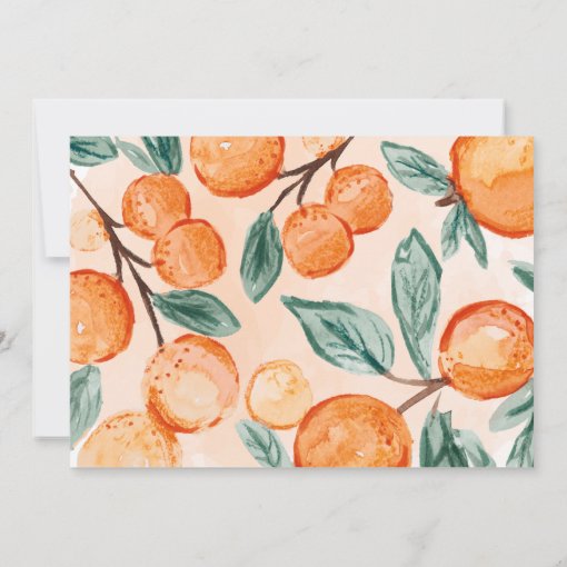 Orange Cutie turning TWO 2nd Birthday Party Photo Invitation | Zazzle
