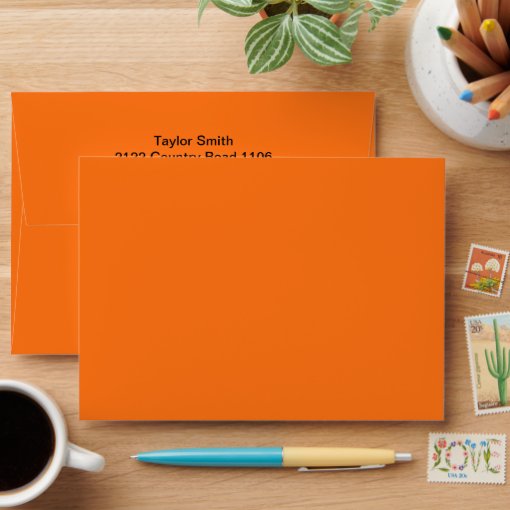 Orange Envelopes | Zazzle
