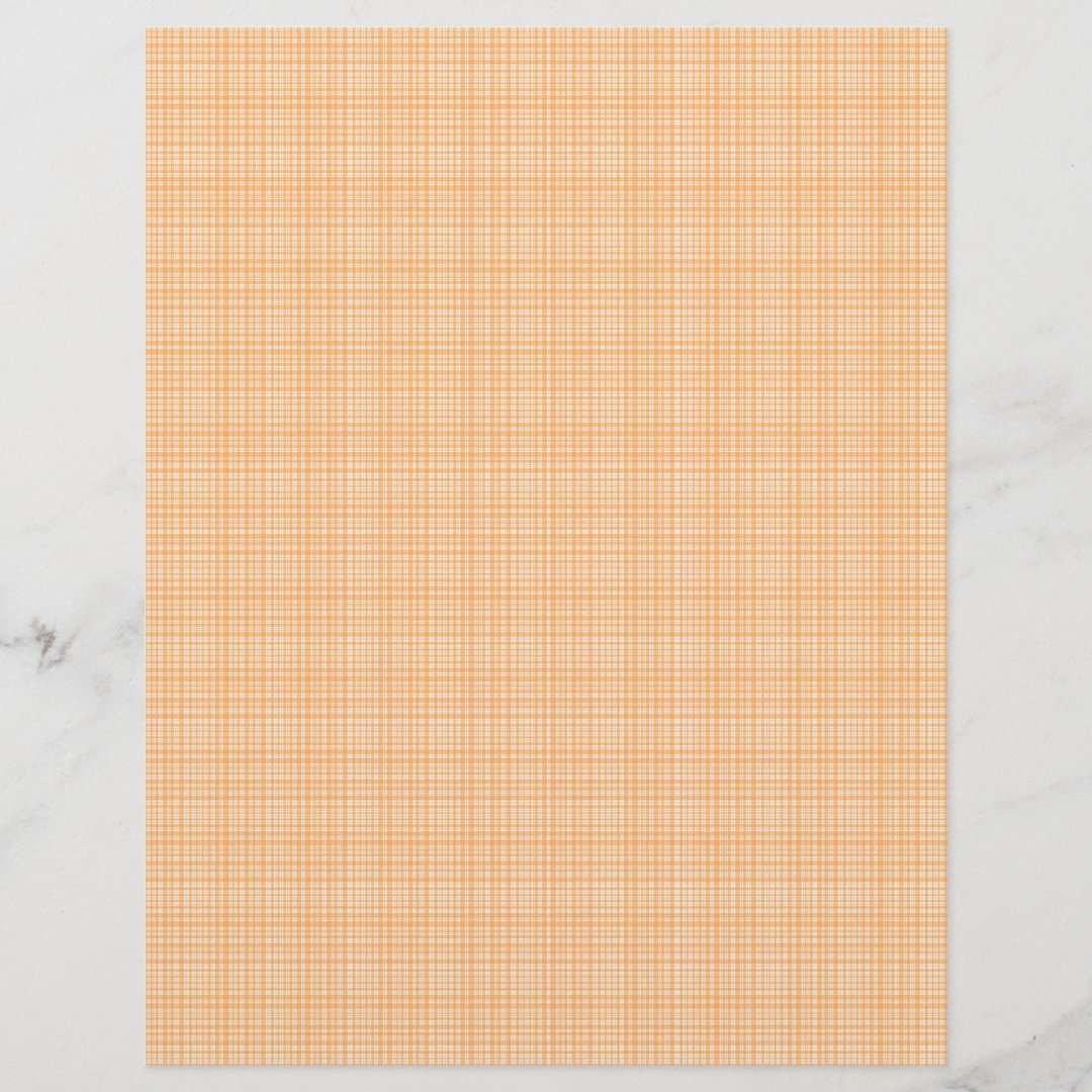 Orange fabric scrapbook paper design | Zazzle