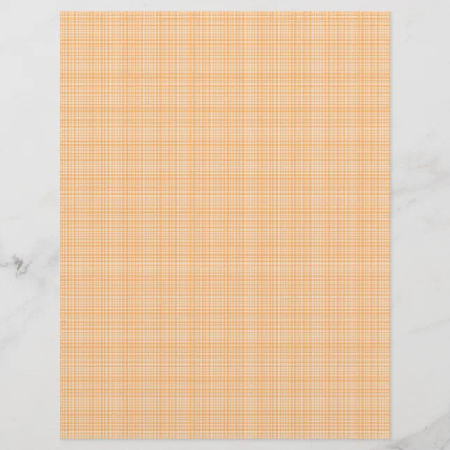 Orange fabric scrapbook paper design | Zazzle