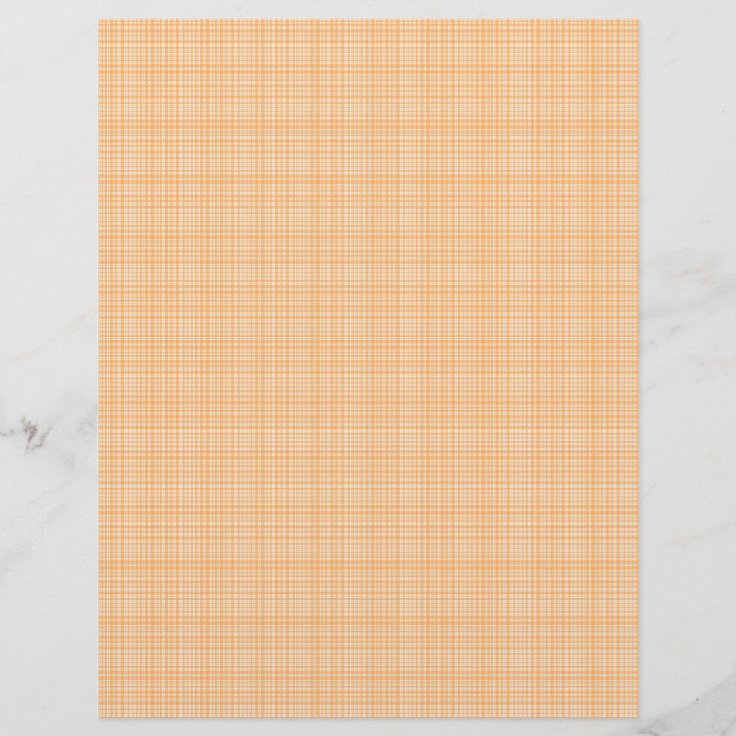 Orange fabric scrapbook paper design | Zazzle