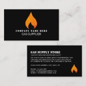 Orange Flame, Gas Engineer & Supplier Business Card | Zazzle