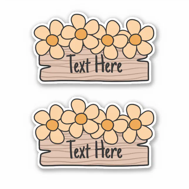 Orange Flowers Label | Zazzle