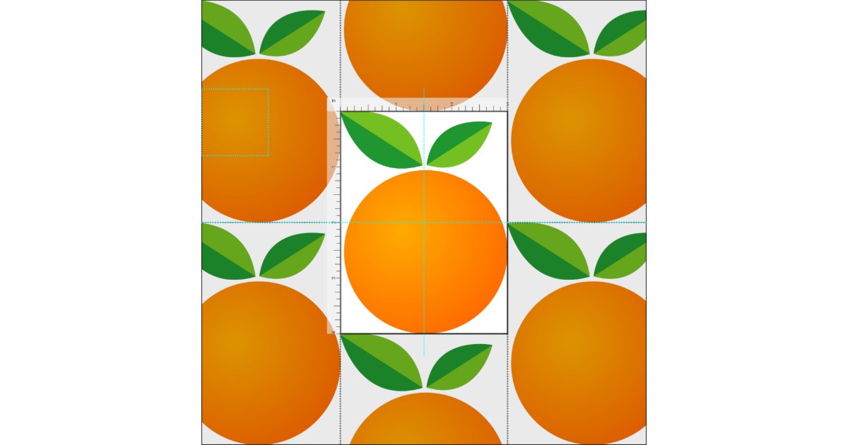 orange fruit pattern fabric
