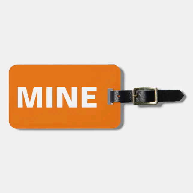 Orange Funny Luggage Tag | Zazzle