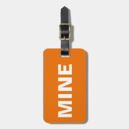Orange Funny Luggage Tag | Zazzle