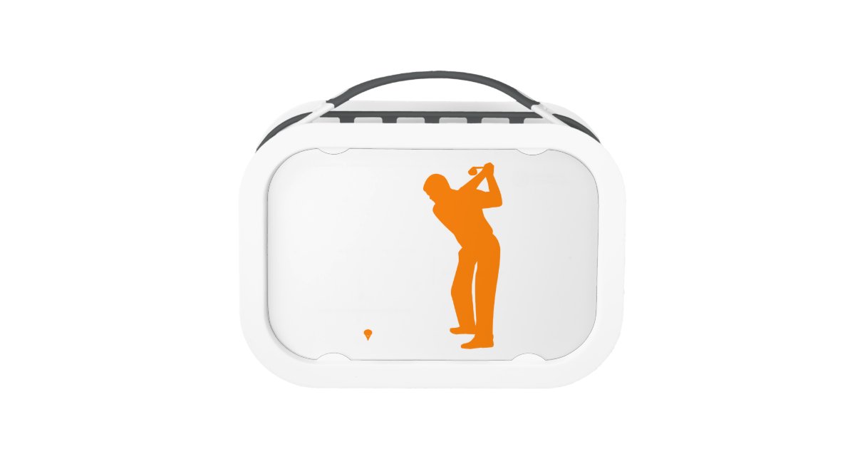 Orange Golf Lunch Box | Zazzle