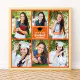 Orange Graduate Photo Collage Graduation Square Poster | Zazzle