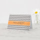 Orange Gray Chevron Employee Welcome to the Team Card | Zazzle