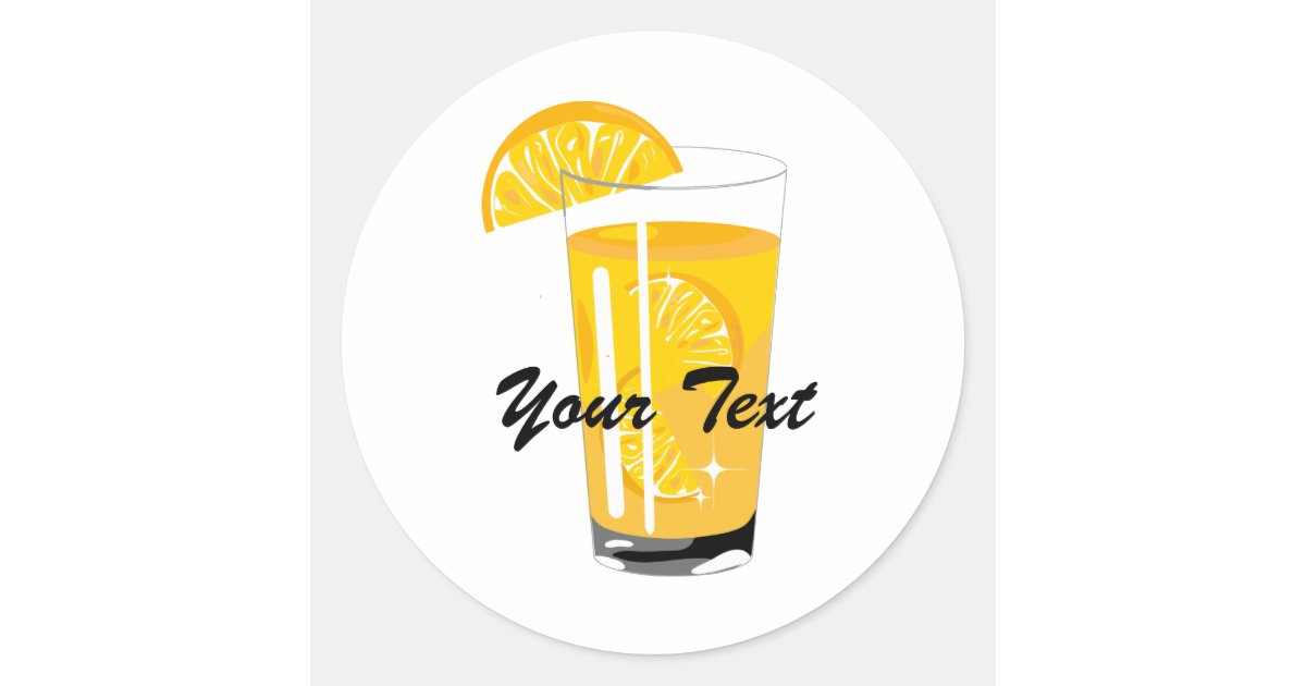 Orange Juice Sticker | Zazzle
