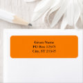 Orange Label | Zazzle