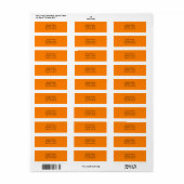 Orange Label | Zazzle