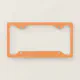 Orange License Plate Frame | Zazzle