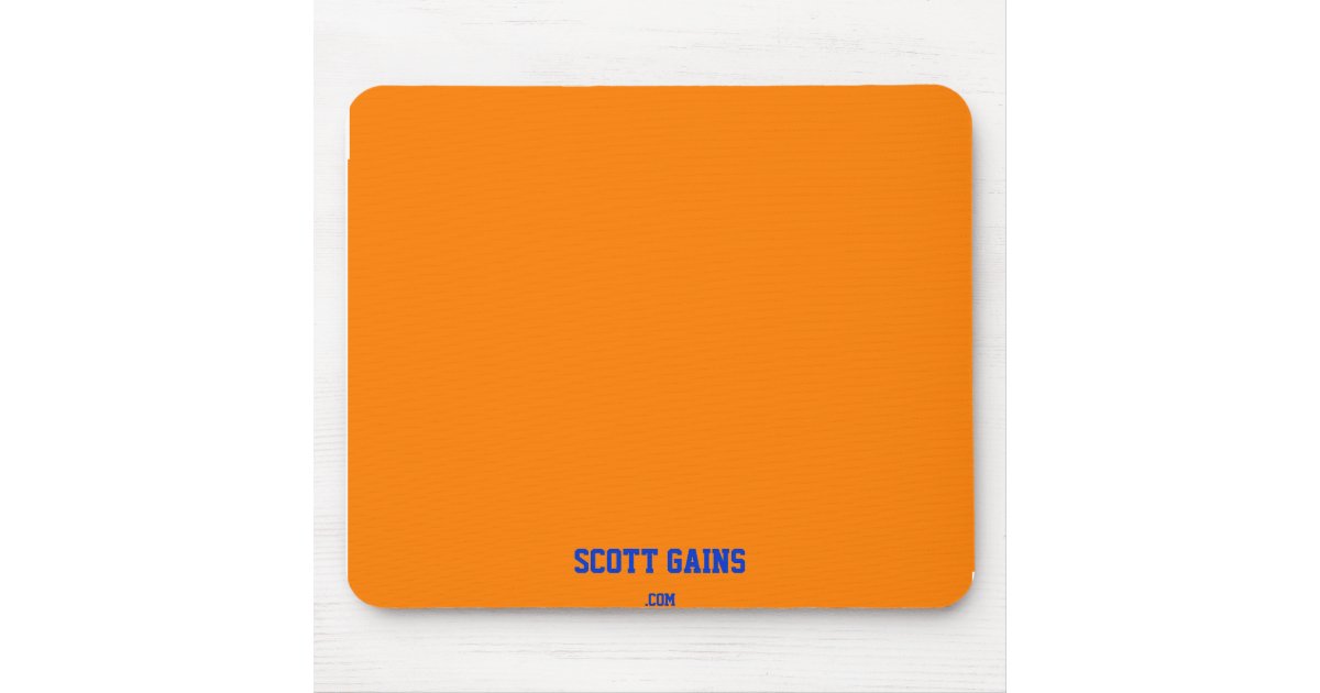 Orange Mouse Pad | Zazzle.com