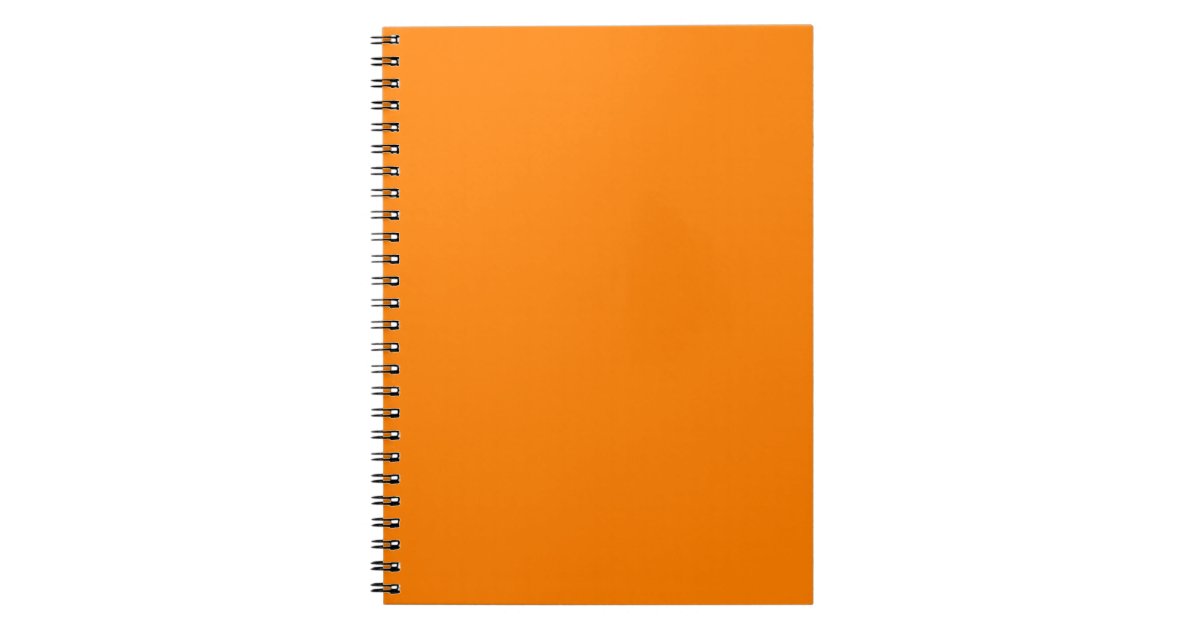 Orange Notebook | Zazzle