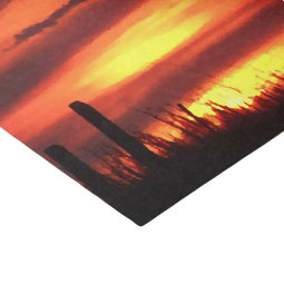 Orange Oklahoma Sunrise on the Plains Tissue Paper | Zazzle