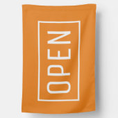 ORANGE OPEN SIGN FLAG | Zazzle