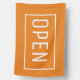 ORANGE OPEN SIGN FLAG | Zazzle