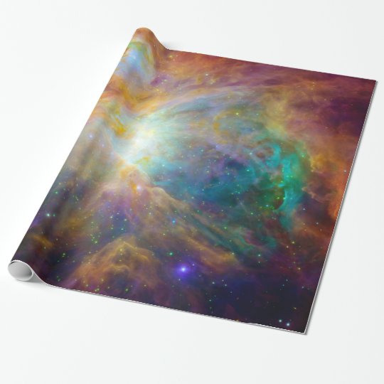 Orange Orion Nebula Hubble Astronomy Space Wrapping Paper | Zazzle.com