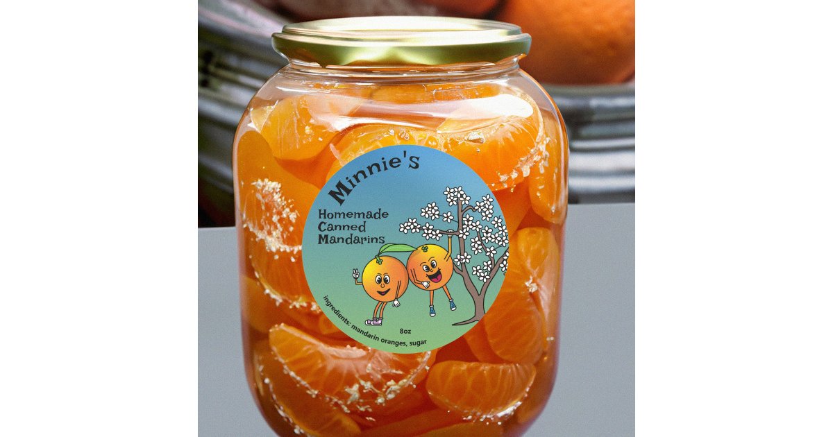 Orange Pals Funny Cartoon Marmalade Jelly and More Classic Round ...